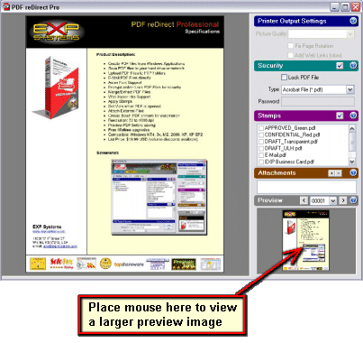 PDF reDirect Help Content